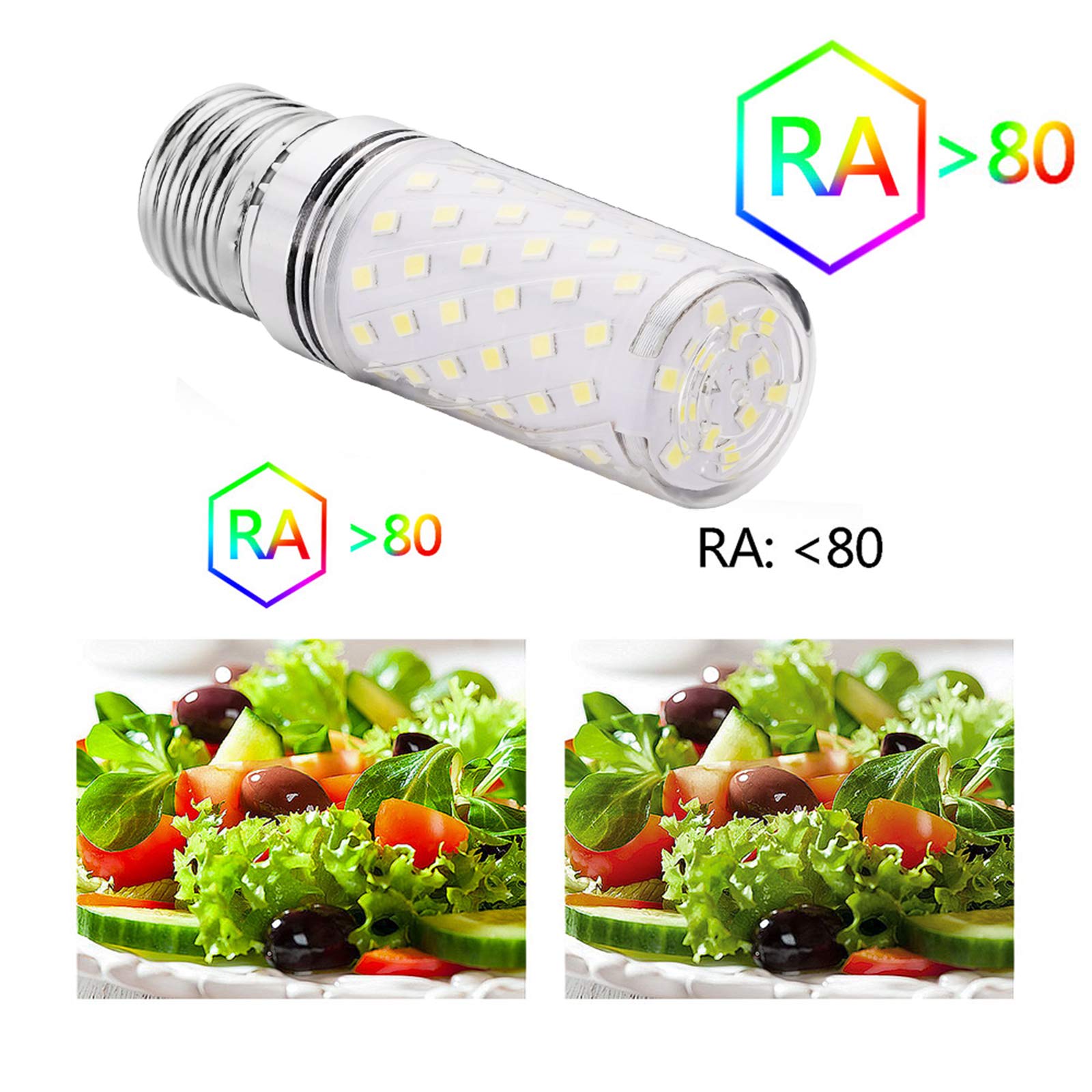 RAYHOO LED Light Bulbs Incandescent 80-100 Watts Equivalent, Standard Medium E26 Base,1000Lumens Non-Dimmable,4 Pack (White 6000K)