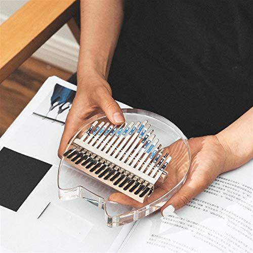 TIANMINJIEDM Kalimba Thumb Piano Crystal Transparent Mini Finger Piano Kabalin Beginner 17-Tone Kalimba21-tone Thumb Piano (Color : C)