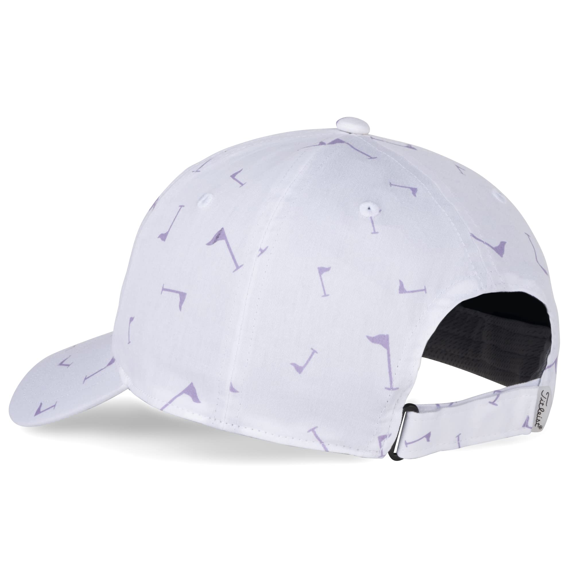 Titleist Women's Standard Montauk Print Golf Hat, White/Lavender, WMN