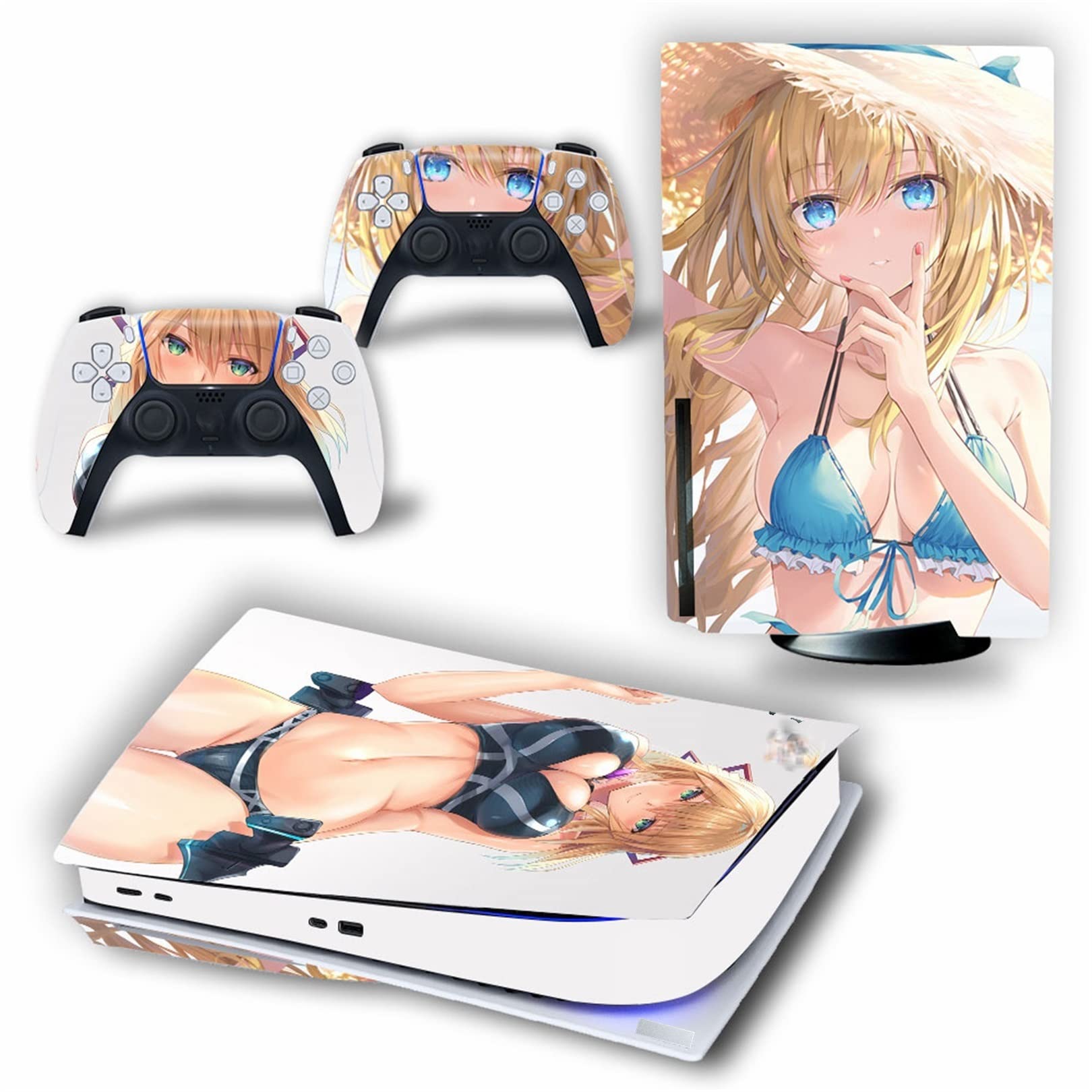 Top factory BUCEN for PS5 Skin Disc Edition & Digital Edition Console and Controller Vinyl Cover Skins Wraps Scratch Resistant, Compatible with for PS5 354932 Anti Scratch (Size : Digital Edition)