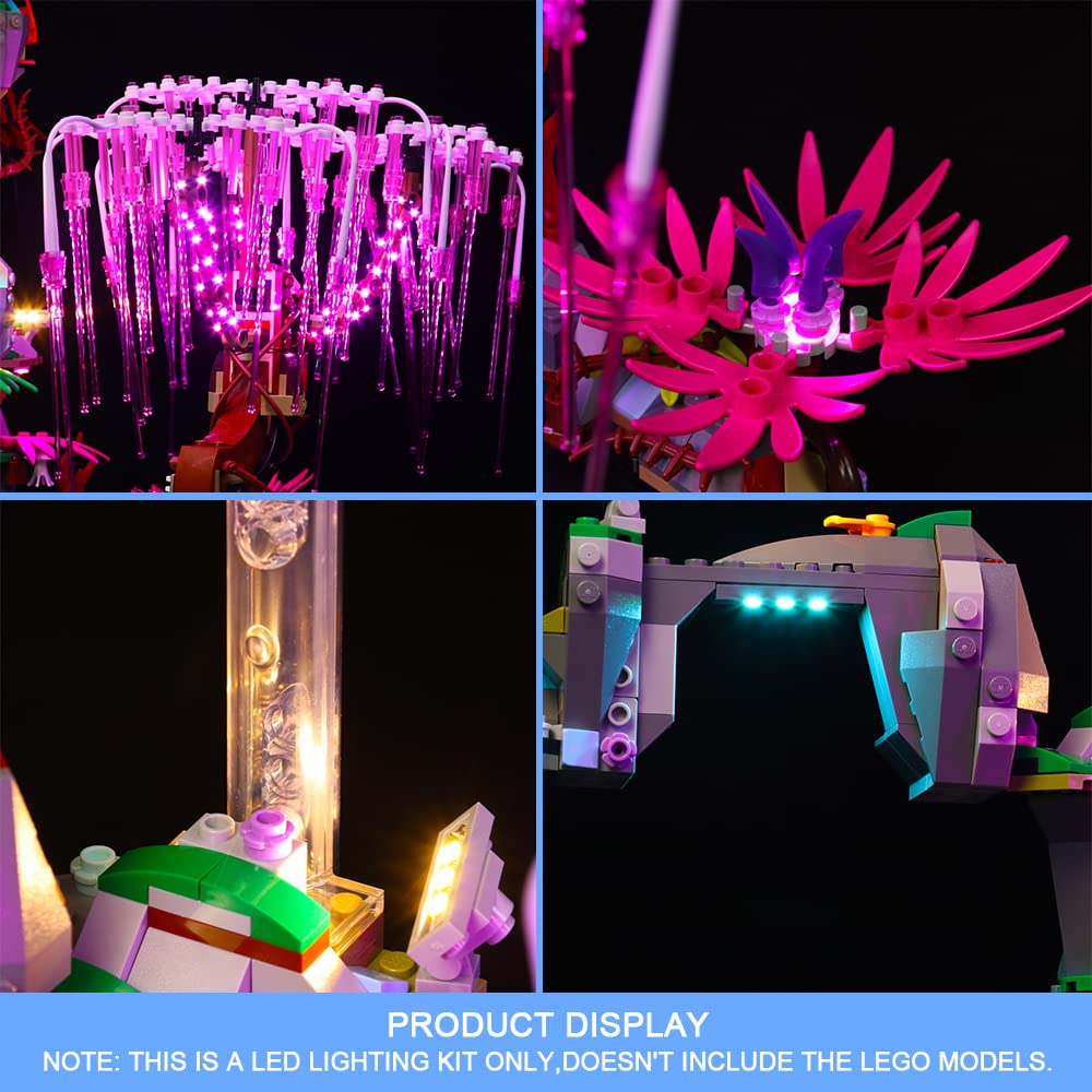 VONADO Led Light Kit Compatible with Lego Avatar Toruk Makto & Tree of Souls 75574 (No Model),Lighting Kit Compatible with Lego 75574 Building Toys, Creative DIY Light Kit (Standard Version)