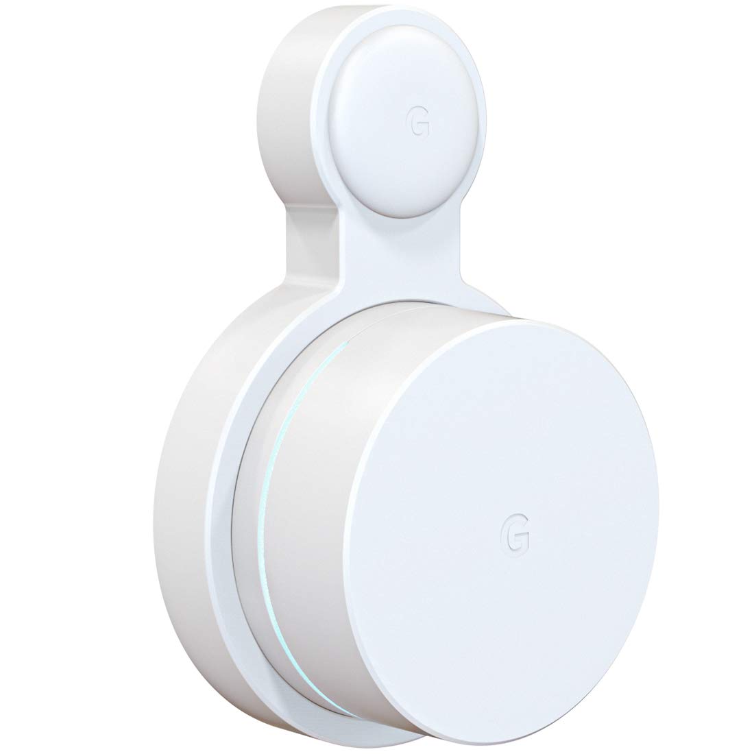 Outlet Wall Mount for Google WiFi AC1200, No Messy Wires Space Saving Easily Be Moved Outlet Mount for Google Mesh WiFi Router, Best Design for Winding Power Cord (1 Pack)