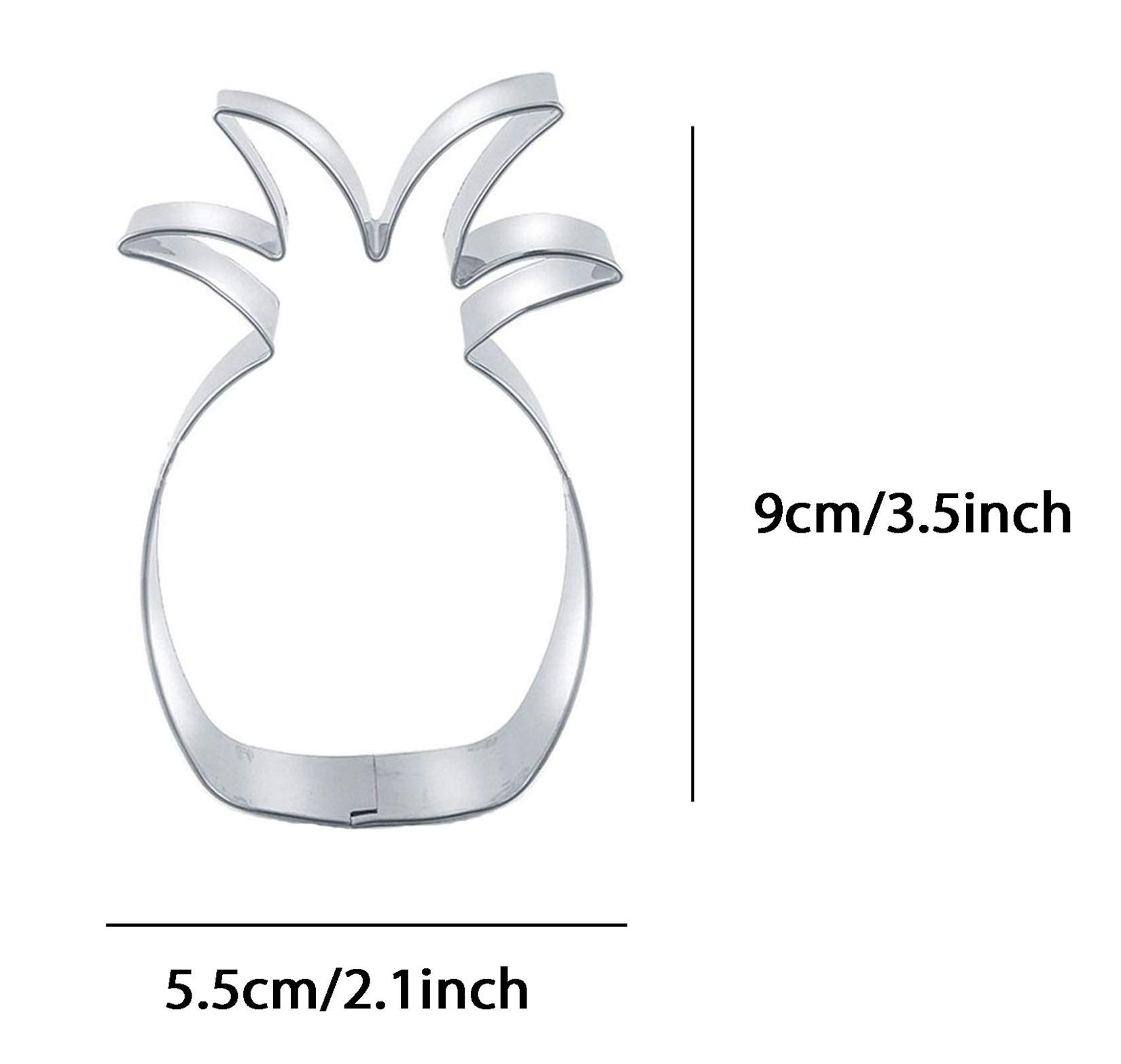 WJSYSHOP Pineapple Cookie Cutter Stainless Steel
