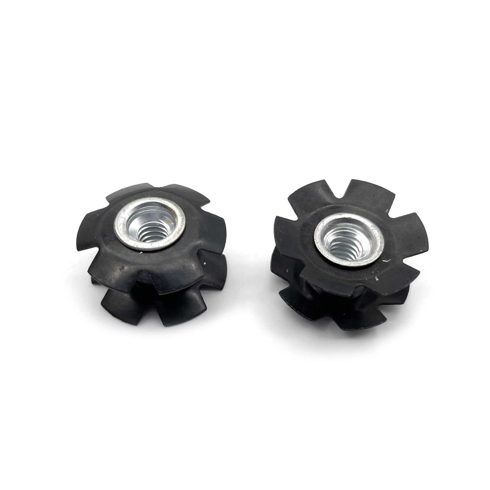 SANTOUSI 1-1/8 Inch Cycling Headset Star Nut Mountain Road Bike Bicycle Metal Star Nut for Fork Pack of 8