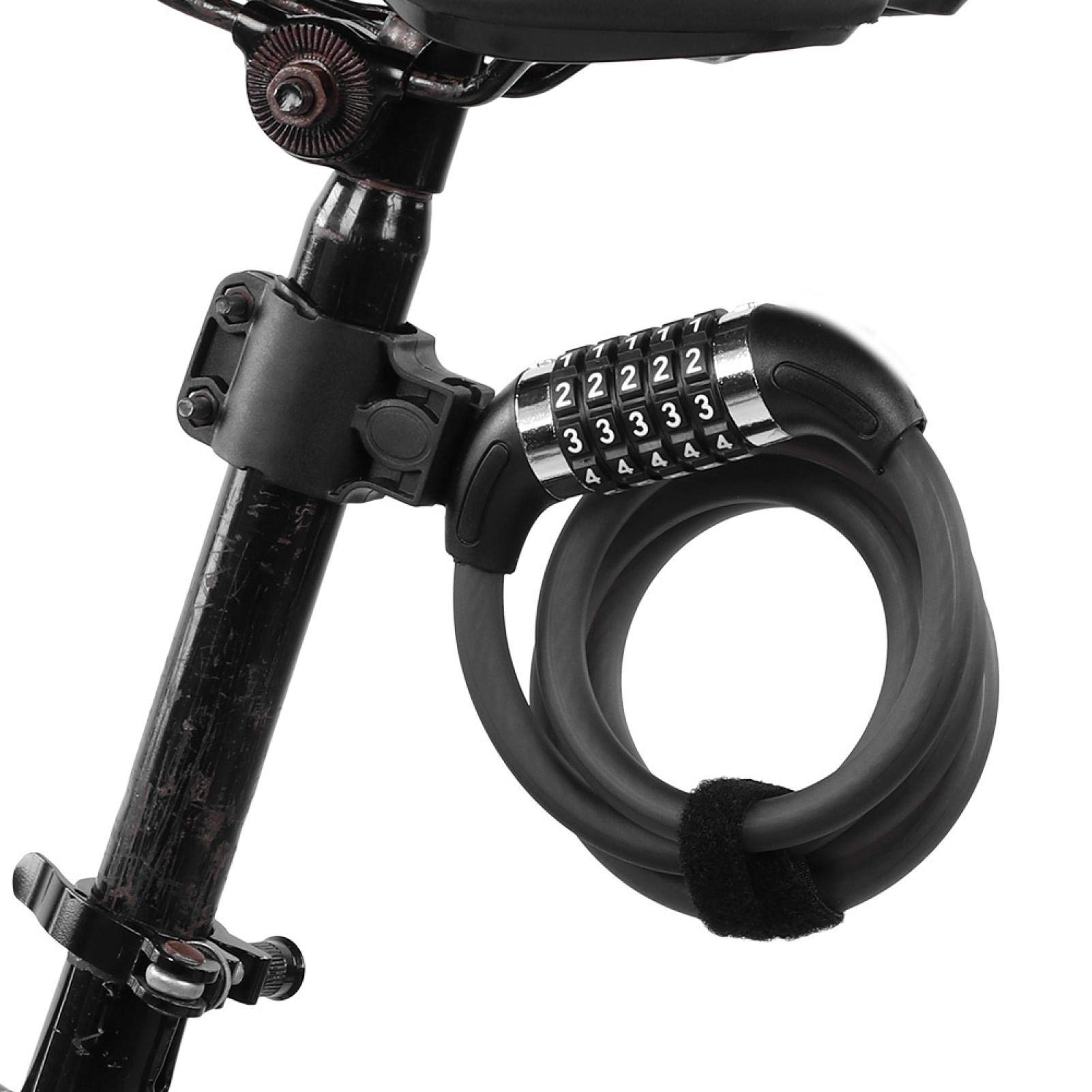 Mountain Bicycle E Bike wheelup Bike Lock Antitheft for Riding for Camping(1.2 Meters)