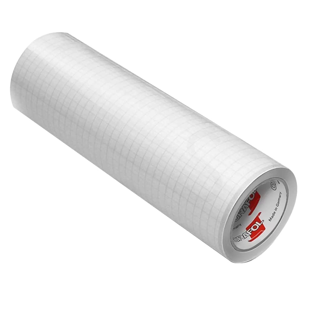 ORACAL 12" Roll Clear Transfer Tape w/Grid for Adhesive Vinyl | Vinyl Transfer Tape for Cricut, Silhouette, Cameo. Application Paper Transfer Tape Rolls (12" x 15ft)