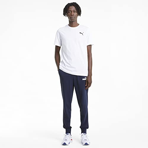 PUMA mens Essentials Logo Sweatpants, Peacoat, Large US
