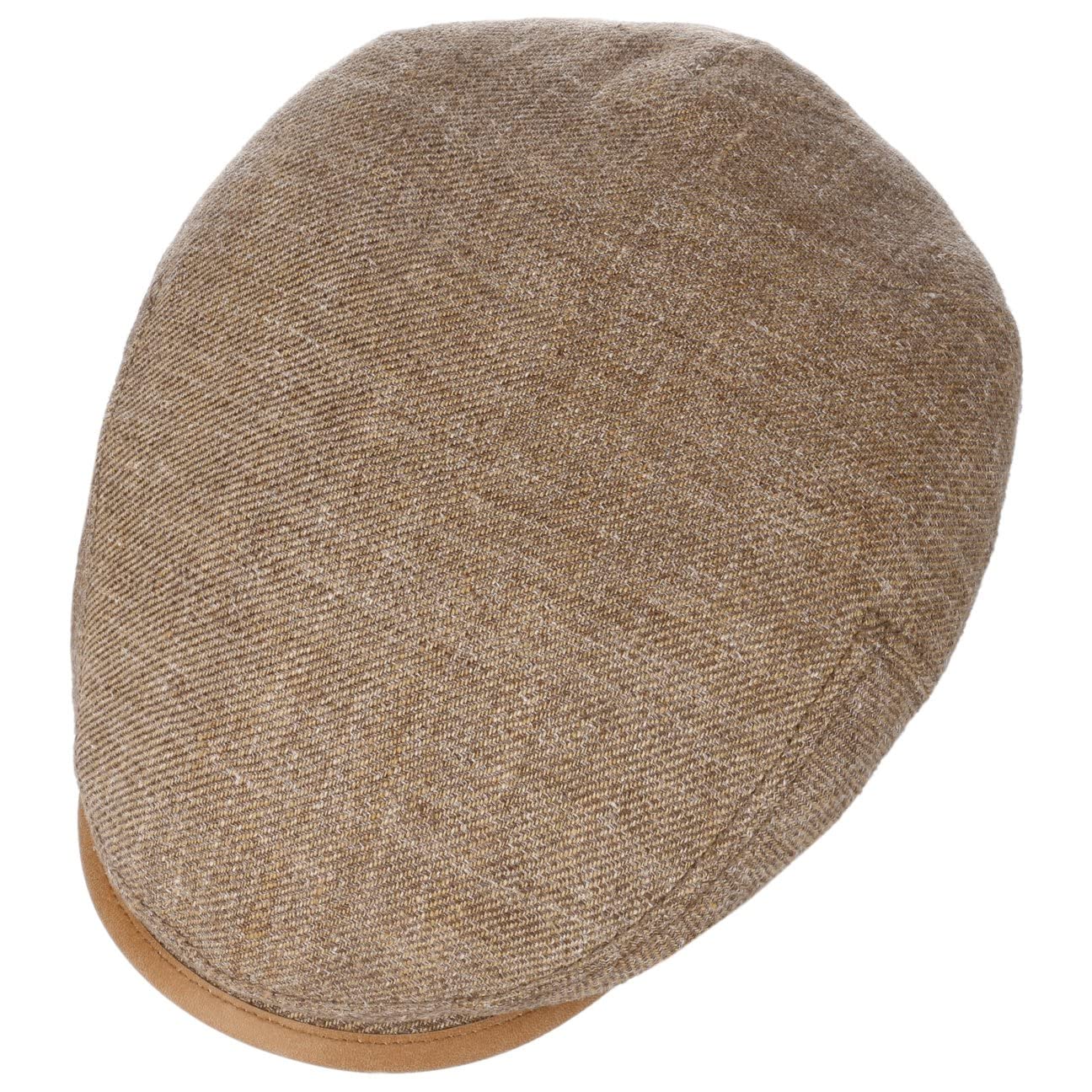 Stetson Kent Merrick Linen Flat Cap Men Brown-Mottled 7 1/2