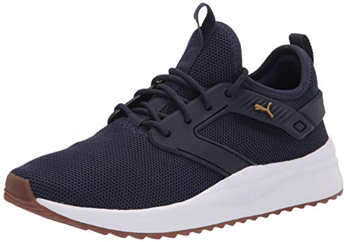 PUMA mens Pacer Next Excel Sneaker, Peacoat-gold, 11 US