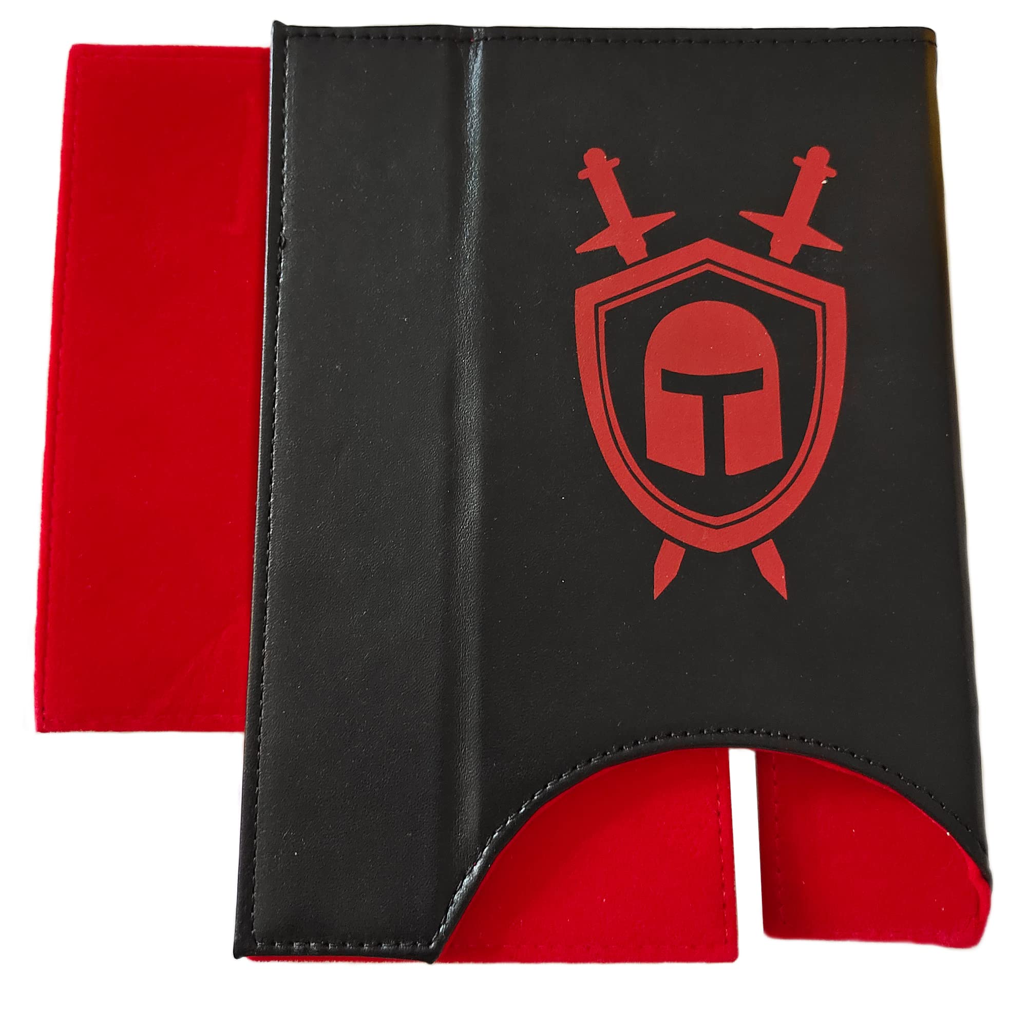 TRPGBOX Dice Tower and Dice Tray for RPG Table Top Gaming - Black/Red
