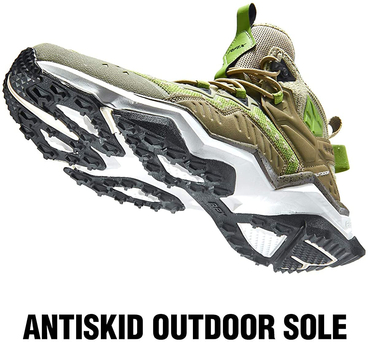 RAX Men's Jungle Wolf Waterproof Hiking Boot Camping Backpacking Shoe (Khaki, numeric_9_point_5)