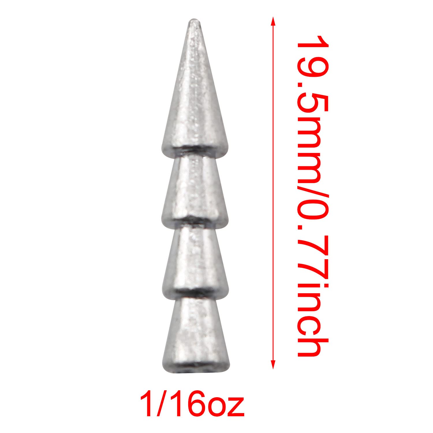 Tungsten Nail Weight ZRM&E 25PCS 1/16oz No Lead Nail Weights for Neko/Wacky Rig Fishing, Tackle Nail Weights, Tungsten Insert Sinker