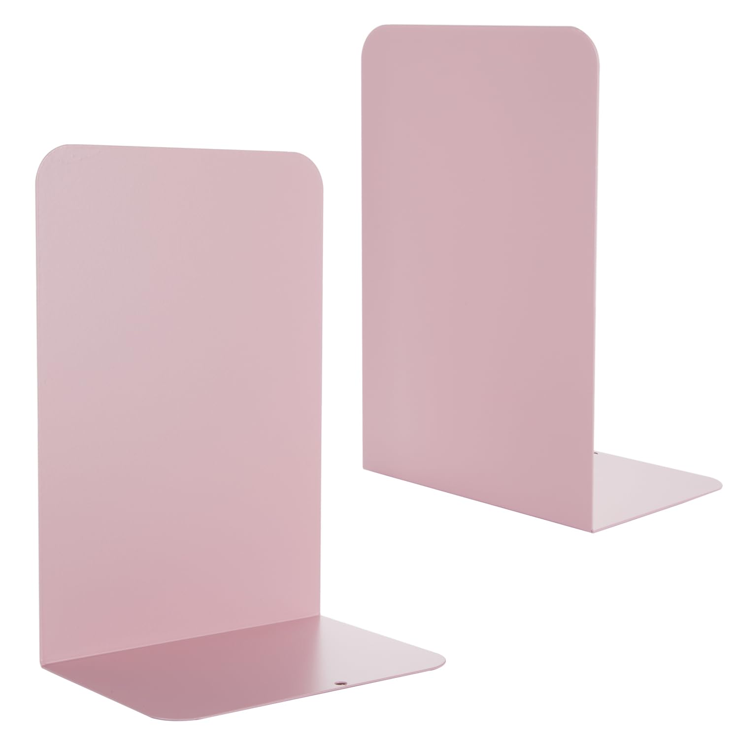 Metal Book Ends Book Ends Decorative Bookends Book Ends for Shelves Book Holder (Pink)