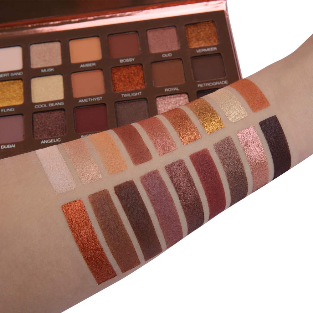 SEPROFE Eyeshadow Palette, Eye Shadow Palette Makeup, Smoky Eye Shimmer Matte Glitter, Eyeshadow Palette for Brown Eyes