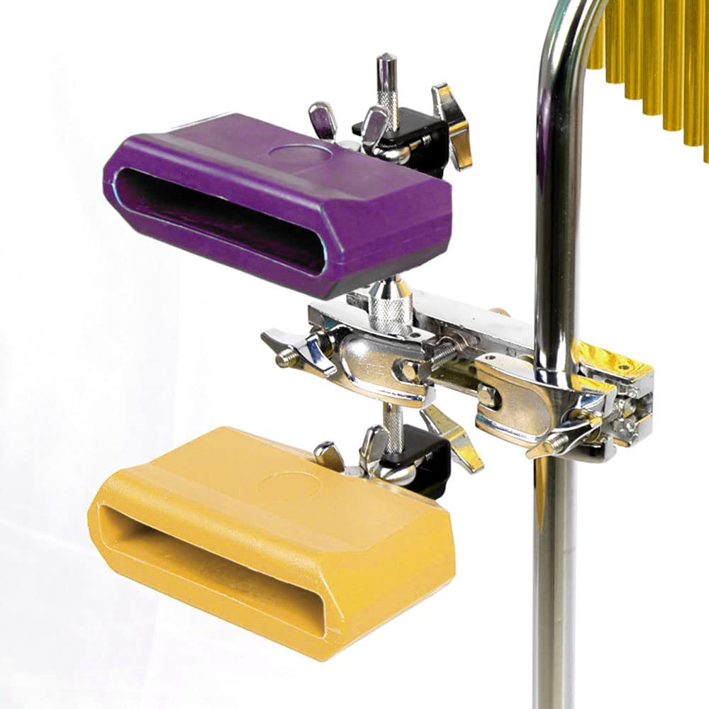 TUOREN 5β Jam Block Musical Percussion Instrument Plastic Latin Drum Instrument (Purple)