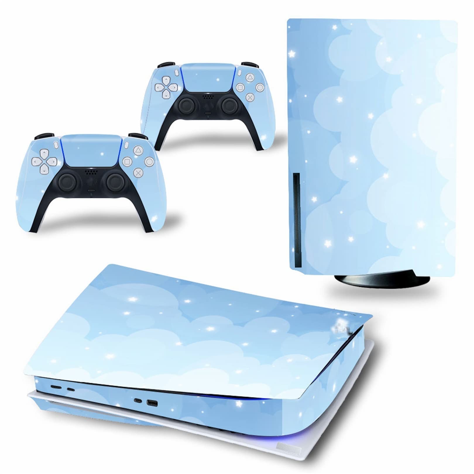 Top factory BUCEN for PS5 Skin Disc Edition & Digital Edition Console and Controller Vinyl Cover Skins Wraps Scratch Resistant, Compatible with for PS5 350846 Anti Scratch (Size : Disc Version)