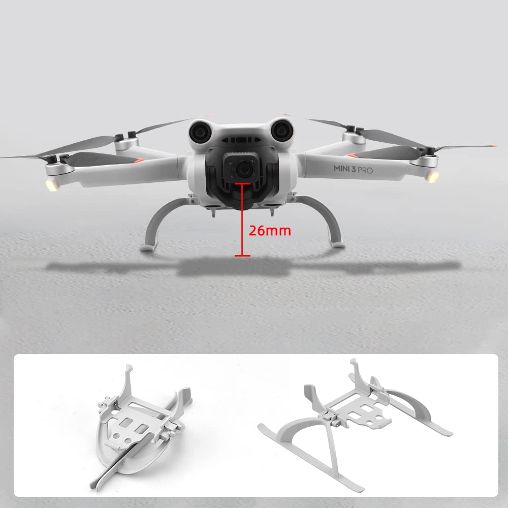 Mini 3 Pro Propeller Guard & Foldable Landing Gear & Propeller Holder & Camera Lens Cover Cap for DJI Mini 3 Pro Drone Accessories