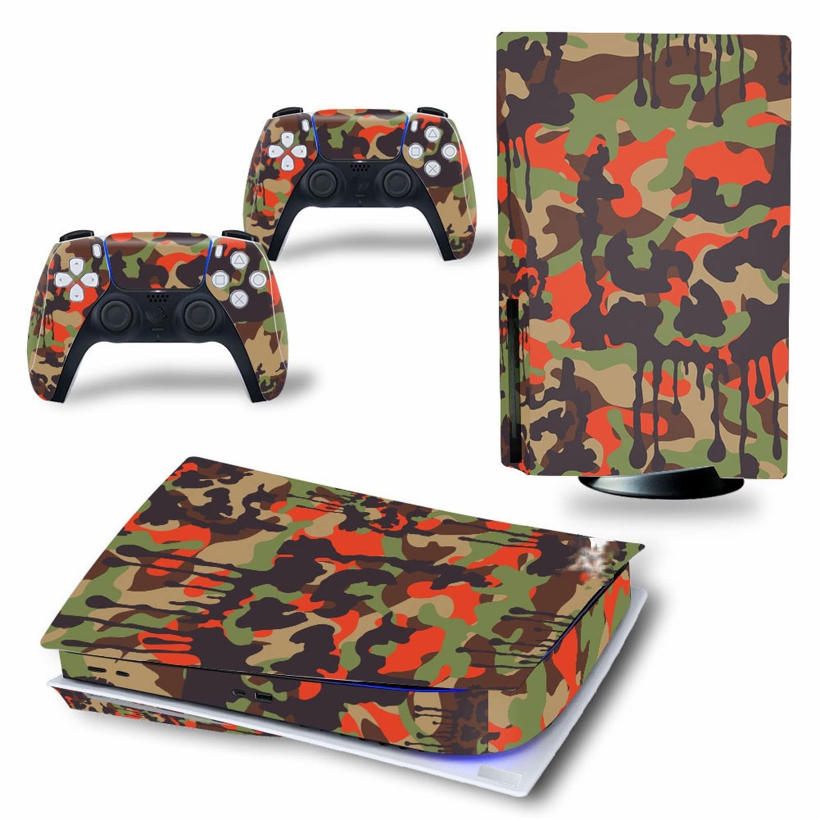 Top factory BUCEN for PS5 Skin Disc Edition & Digital Edition Console and Controller Vinyl Cover Skins Wraps Scratch Resistant, Compatible with for PS5 162174 Anti Scratch (Size : Digital Edition)