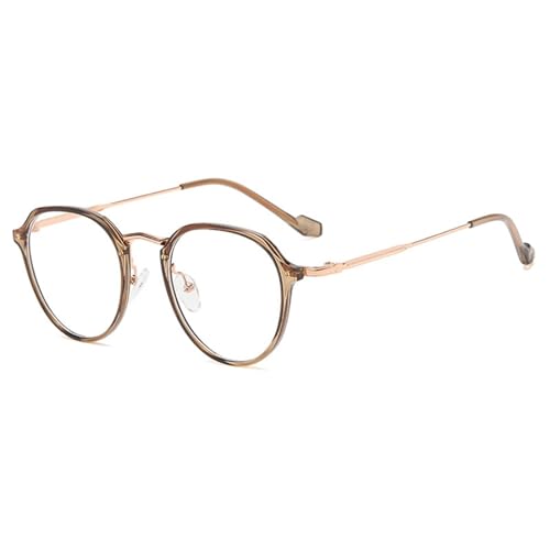 Metal Frame Anti Blue Light Glasses For Men And Women Retro Glasses Eyewear (Color : C3, Size : One size)
