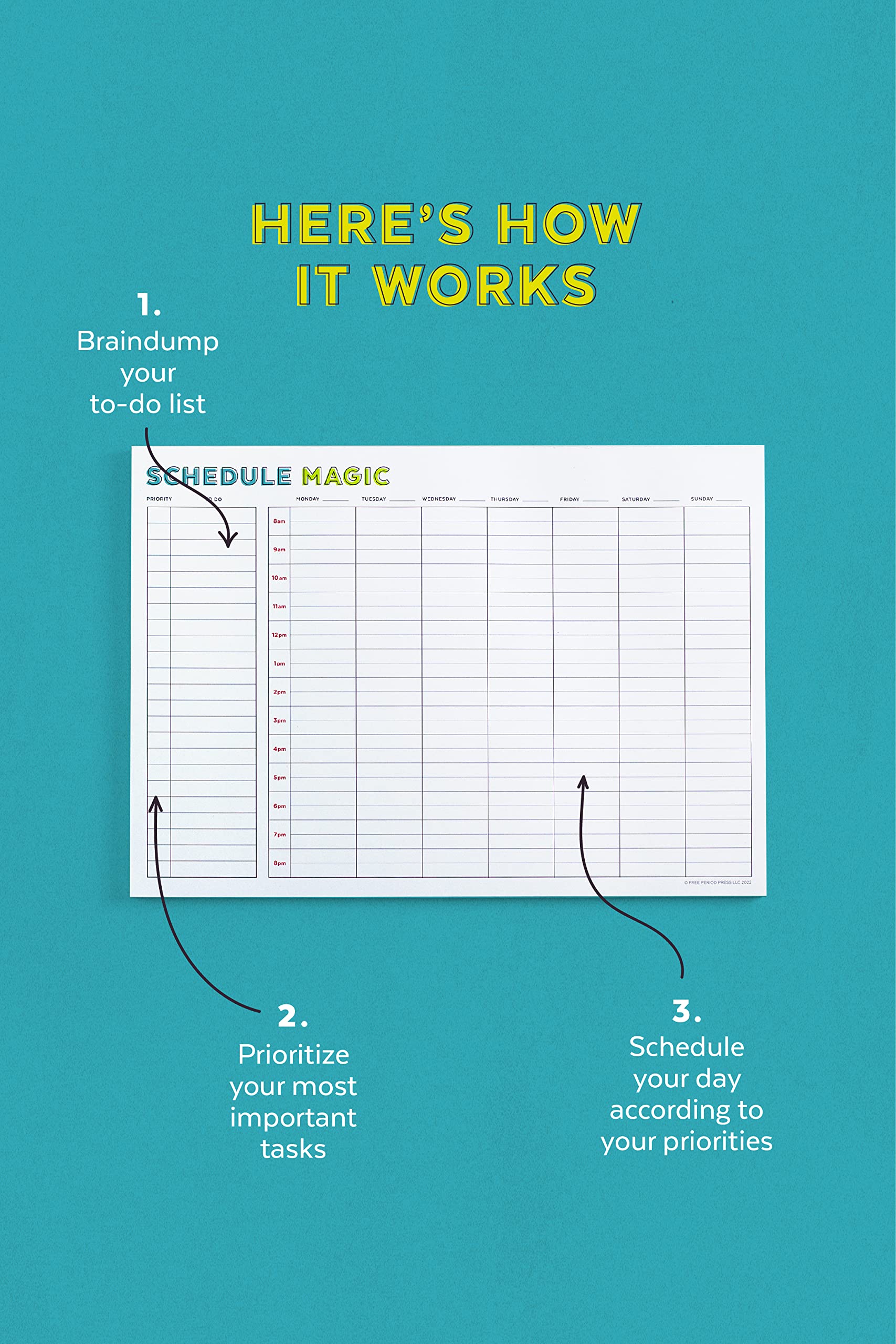 Schedule Magic Time Blocking Planner (Weekly)