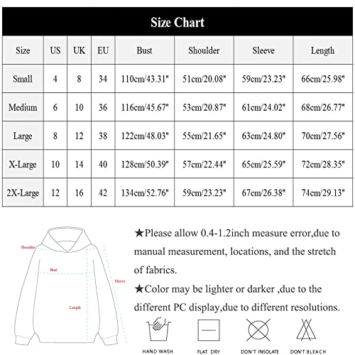 Shusuen Womens Fashion Casual Valentine's Day Sweatshirt Long Sleeve Hooded Sweatwear Tops Cute Printed Padded Pullover