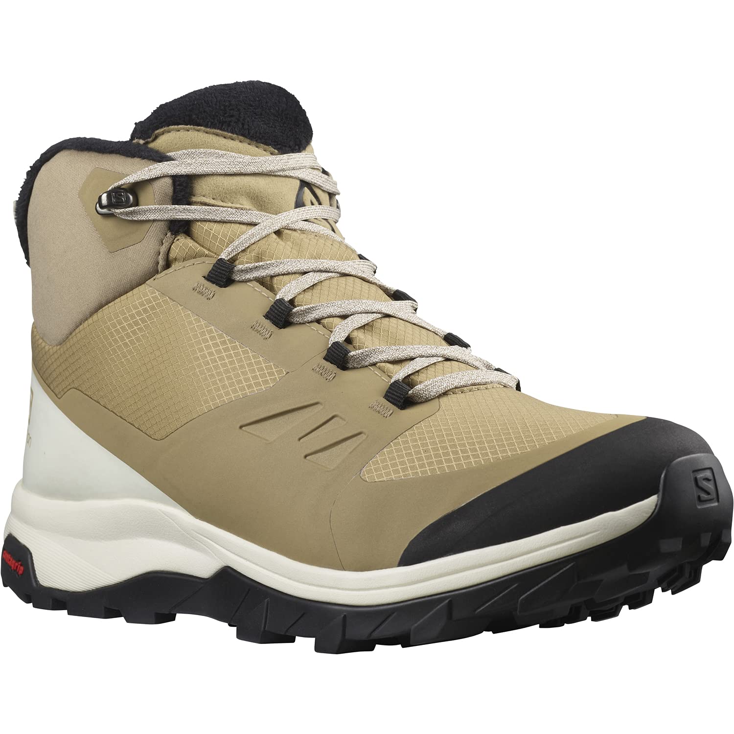 Salomon OUTSNAP CLIMASALOMON Waterproof Winter Boots for Men Snow, Kelp/Vanilla Ice/Black, 10.5