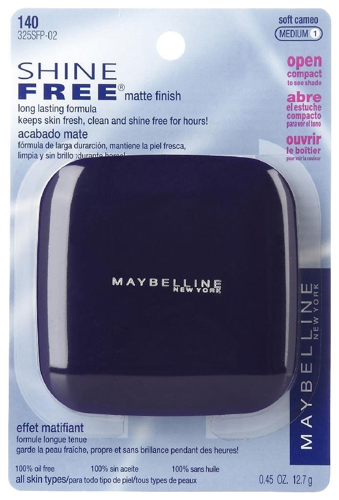 Maybelline Shine Free Oil Control Pressed Powder - Soft Cameo - 2 Pack