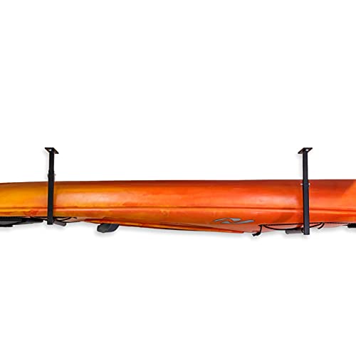 StoreYourBoard Single Kayak Ceiling Rack, Adjustable Storage Mount, Overhead Garage System