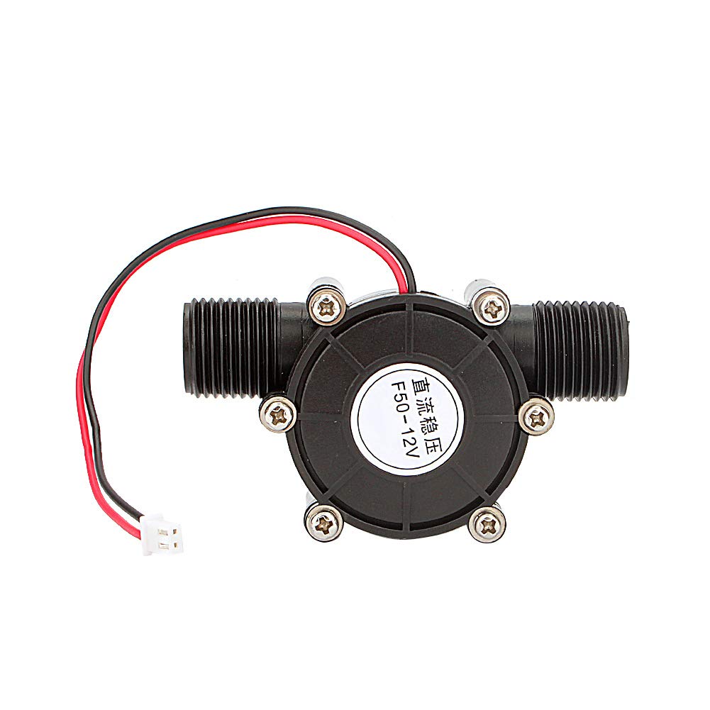 Water Flow Generator, DC 12V DC Hydroelectric Generator 10W Micro hydro Water Turbine Generator Water Charging PZ