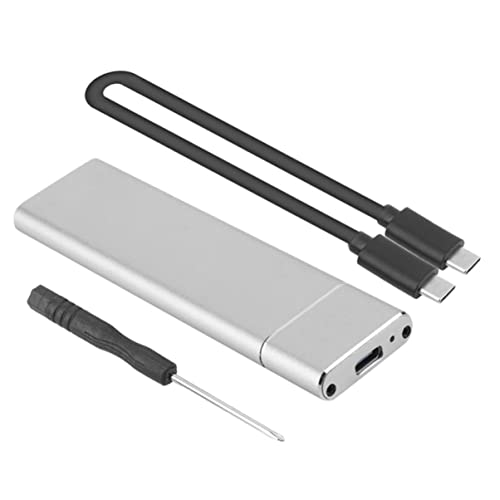 Silver Reader Disk Type Converter to Adapter Ngff. USB. C- c Cartridge M- Key Hard- Disk Ssd M. Portable with C State Support Enclosure USB External Cable Hard