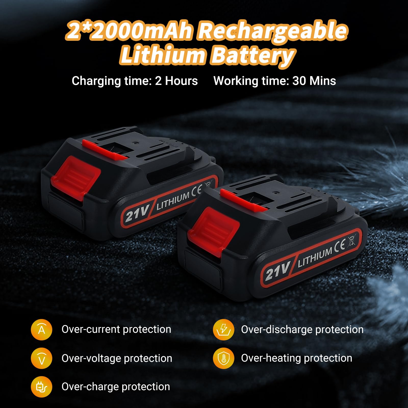 Mini Chainsaw, 8 inch & 6 inch Electric Chainsaw Cordless,Upgraded Brushless Chainsaw and Auto Oiler, 2PCS 21V 2000mAh Batteries, DocSmart Handheld Chain saw for Trees Branches Trimming Wood Cutting