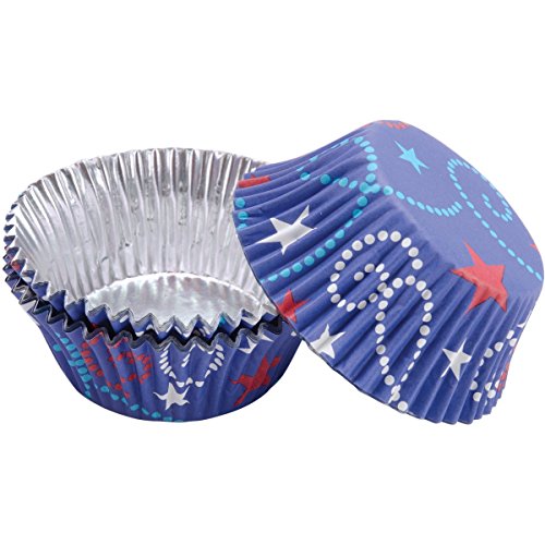 Wilton ColorCups Blue Celebrate Standard Baking Cups, 36 Count