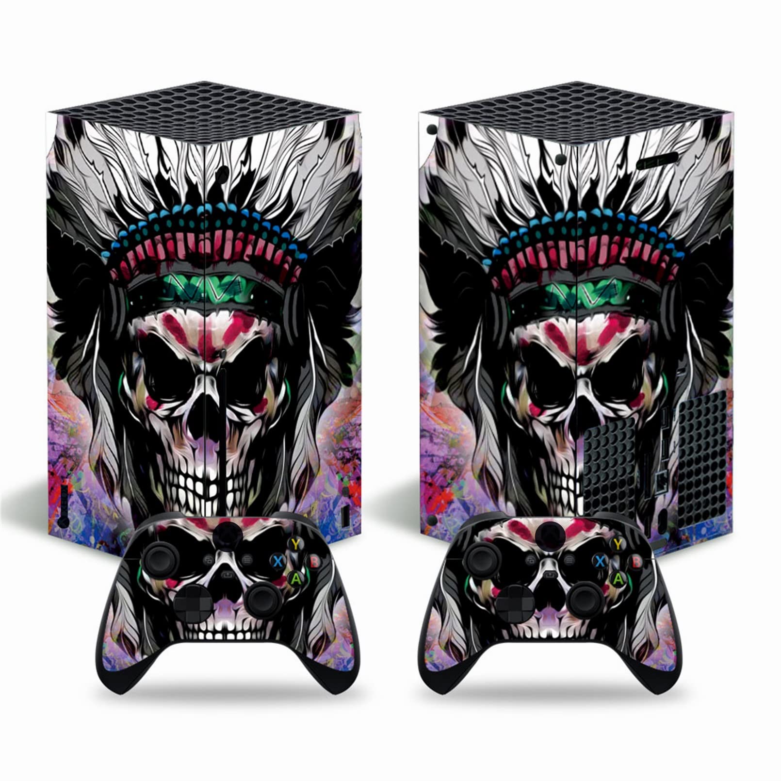 Top factory Skin Decal Protective Vinyl Skin Decal Cover for Series X Console Skins Wrap Sticker with Two Free Wireless Controller Decals 45746 Decal