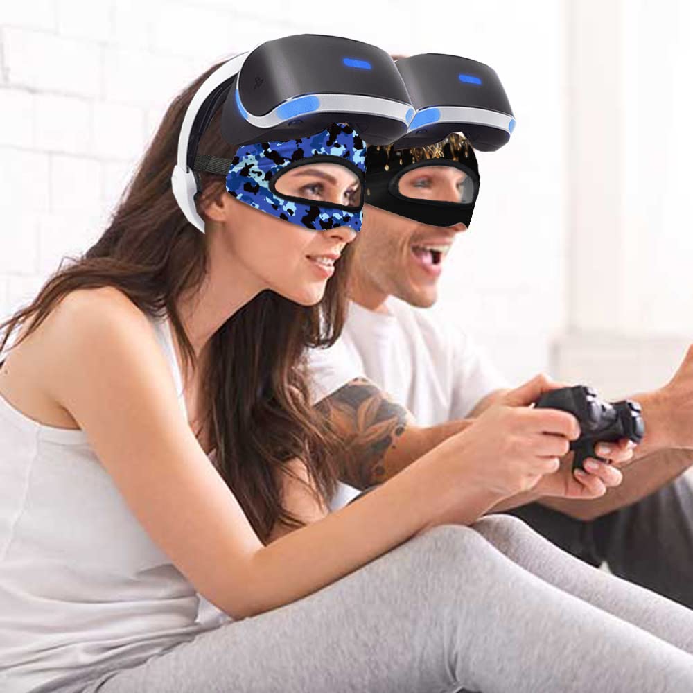 VR Mask Sweat Band for Oculus Quest 2 Accessories,Breathable VR Eye Mask Cover for Enhanced Comfort in VR,Protect Facial Skin,,Adjustable Size(3PCS)