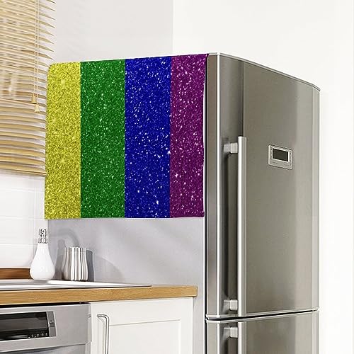 Rainbow Flag Gay Pride Washer and Dryer Covers Machine Top Cover Fridge Dust Cover for Home Kitchen