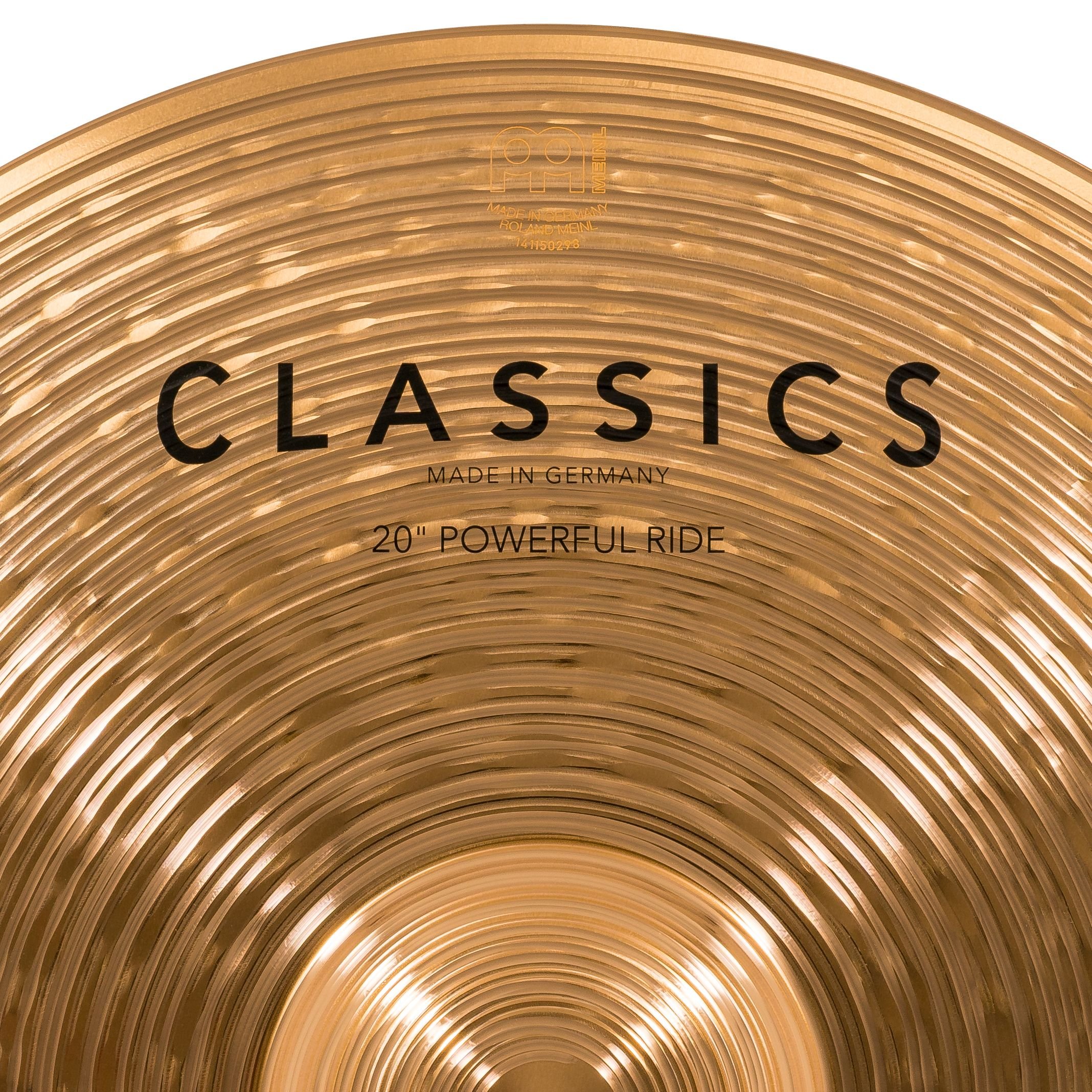 Meinl 20" Powerful Ride Cymbal - Classics Traditional - Made in Germany, 2-YEAR WARRANTY (C20PR)