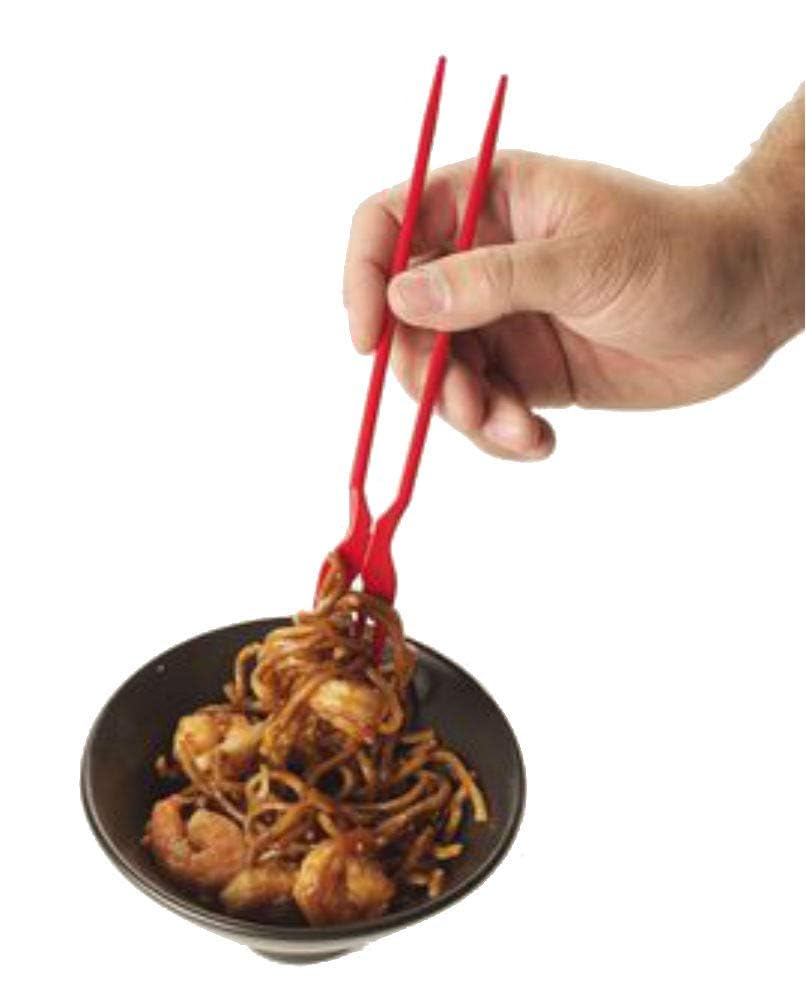 The Chork - Chopsticks and Fork in ONE!! (Red - 24 Pack)