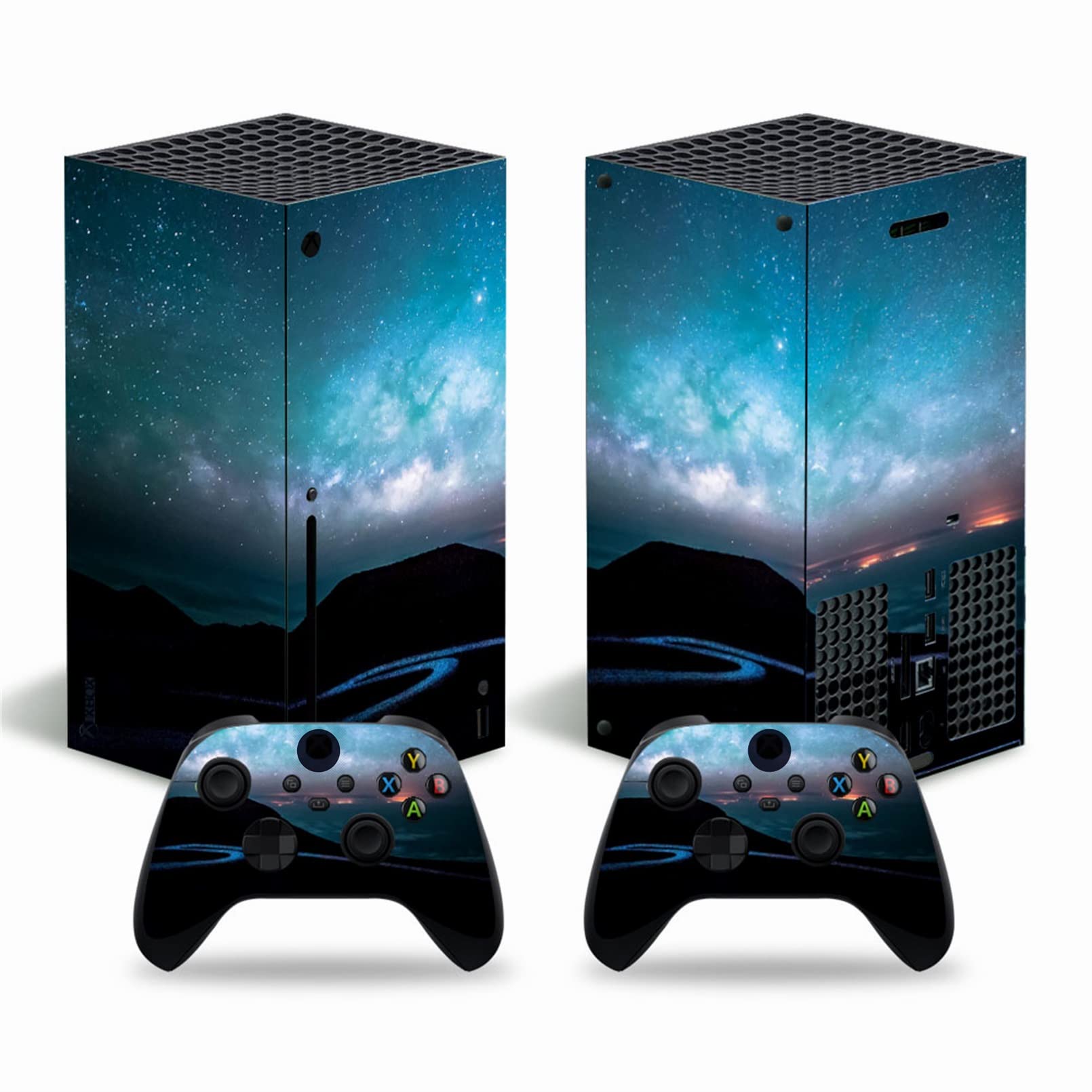 Top factory Skin Decal Protective Vinyl Skin Decal Cover for Series X Console Skins Wrap Sticker with Two Free Wireless Controller Decals 47296 Decal