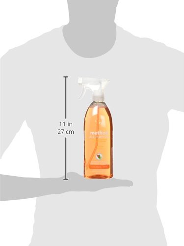 Method All-Purpose Cleaner Spray, Clementine, Plant-Based and Biodegradable Formula Perfect for Most Counters, Tiles, Stone, and More, 28 oz Spray Bottles, (Pack of 2)