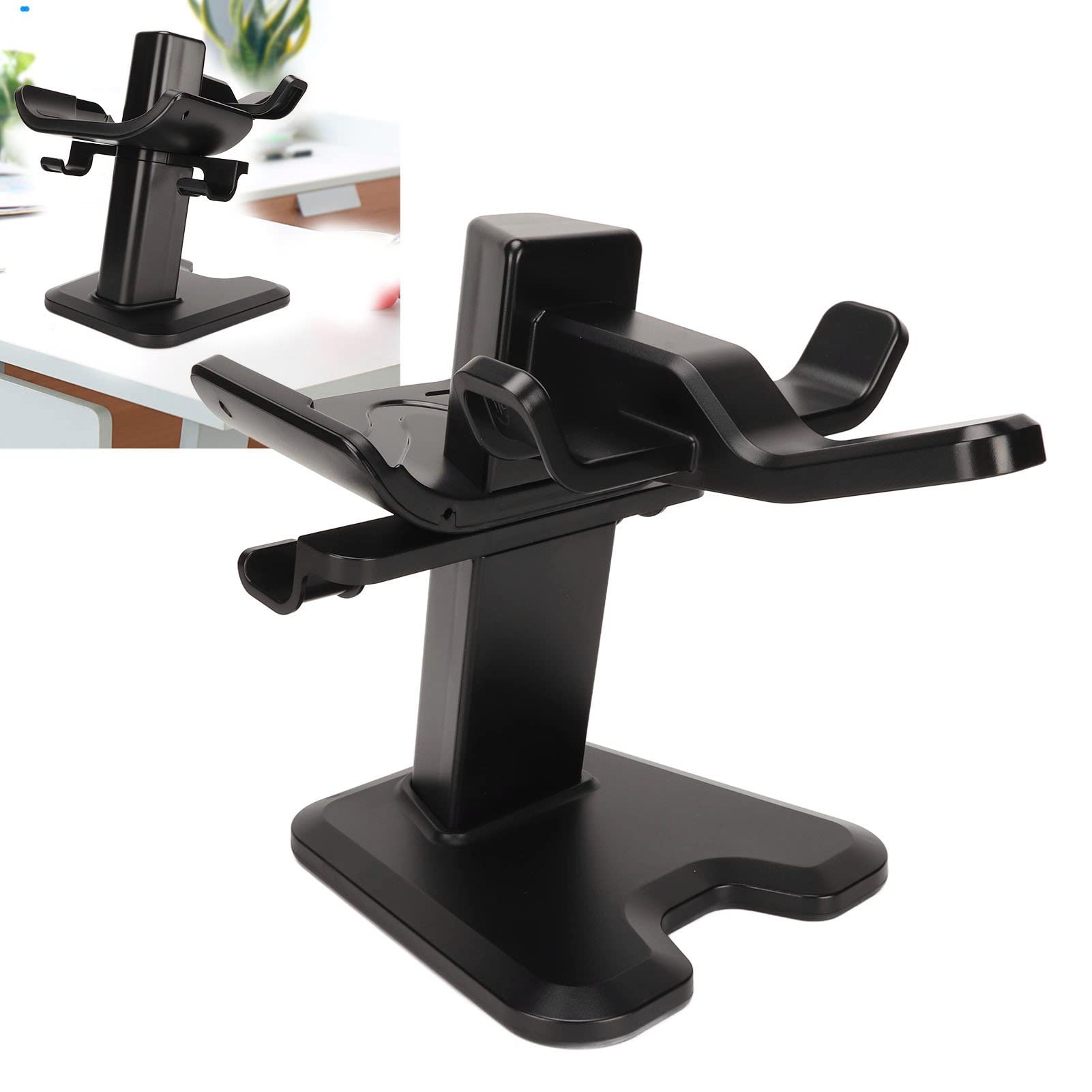VR Stand, Spacesaving VR Headset Stand (Black)