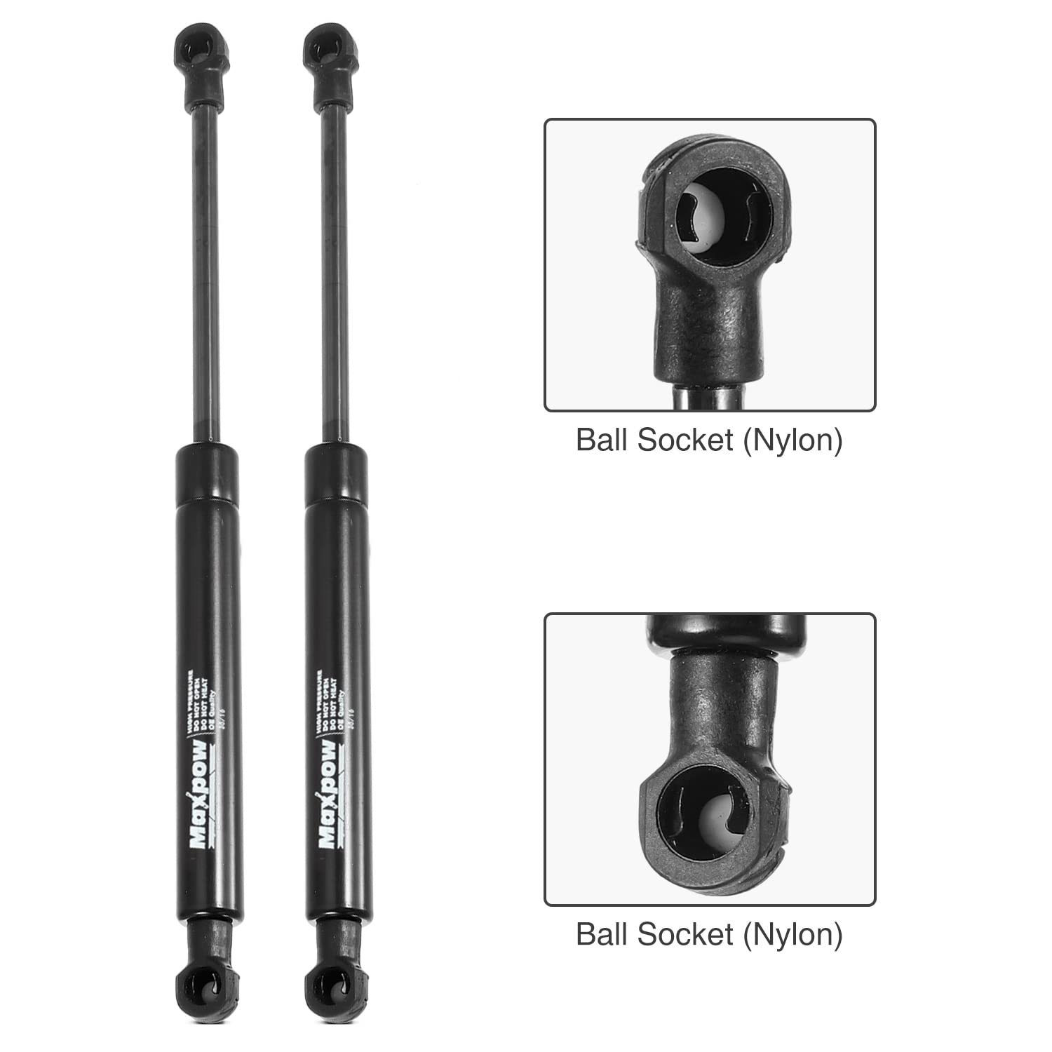 Maxpow 2pcs 6436 Compatible with Ford Focus SEDAN 2005 2006 2007 2008 2009 2010 2011 Trunk Lid Gas Lift Support Struts without Rear Spoiler