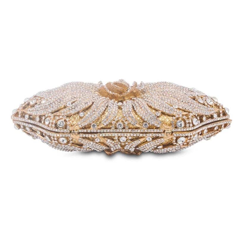 ZHUHW Hollow Out Diamond Crystal Women Evening Clutch Bag Handbags Purse Shoulder Package