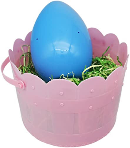 Set of 6 Assorted Pastel Easter Pails - Great for Egg Searches, Treat Giveaways, and So Much More! Measures 4.5" X 6.25" (6 Assorted)