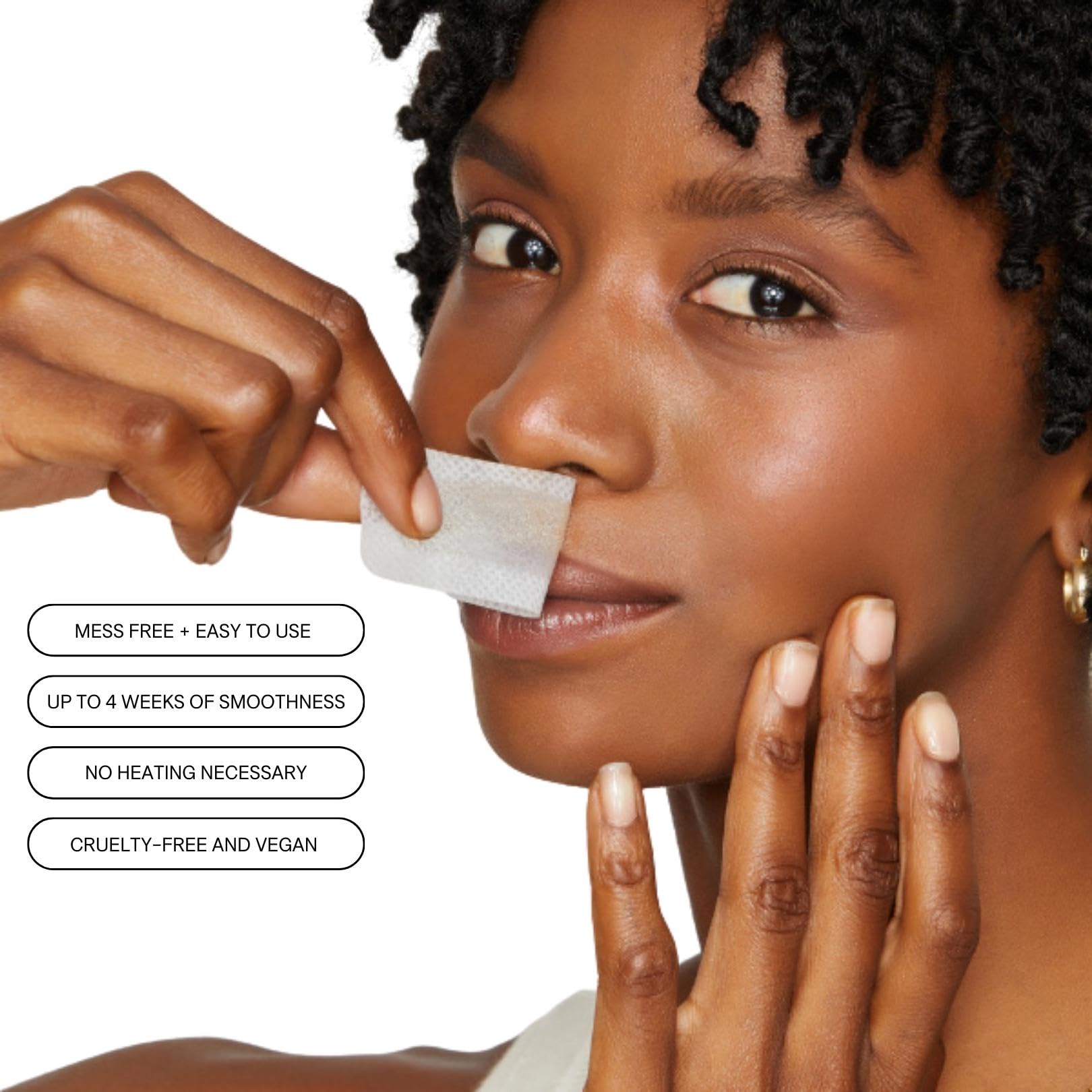 No Mo-Stache Lip Wax Kit 24 count 2 Pack - Skin Friendly Easy to Use Wax Strips - 2 Pack Travel Friendly Lip Wax Strip - Lip Hair Removal in No Time - Skin Exfoliator Hair Removal Strips