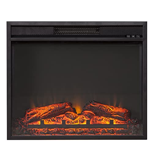 SEI FURNITURE 23” Base Electric Firebox w/Remote Control, Black
