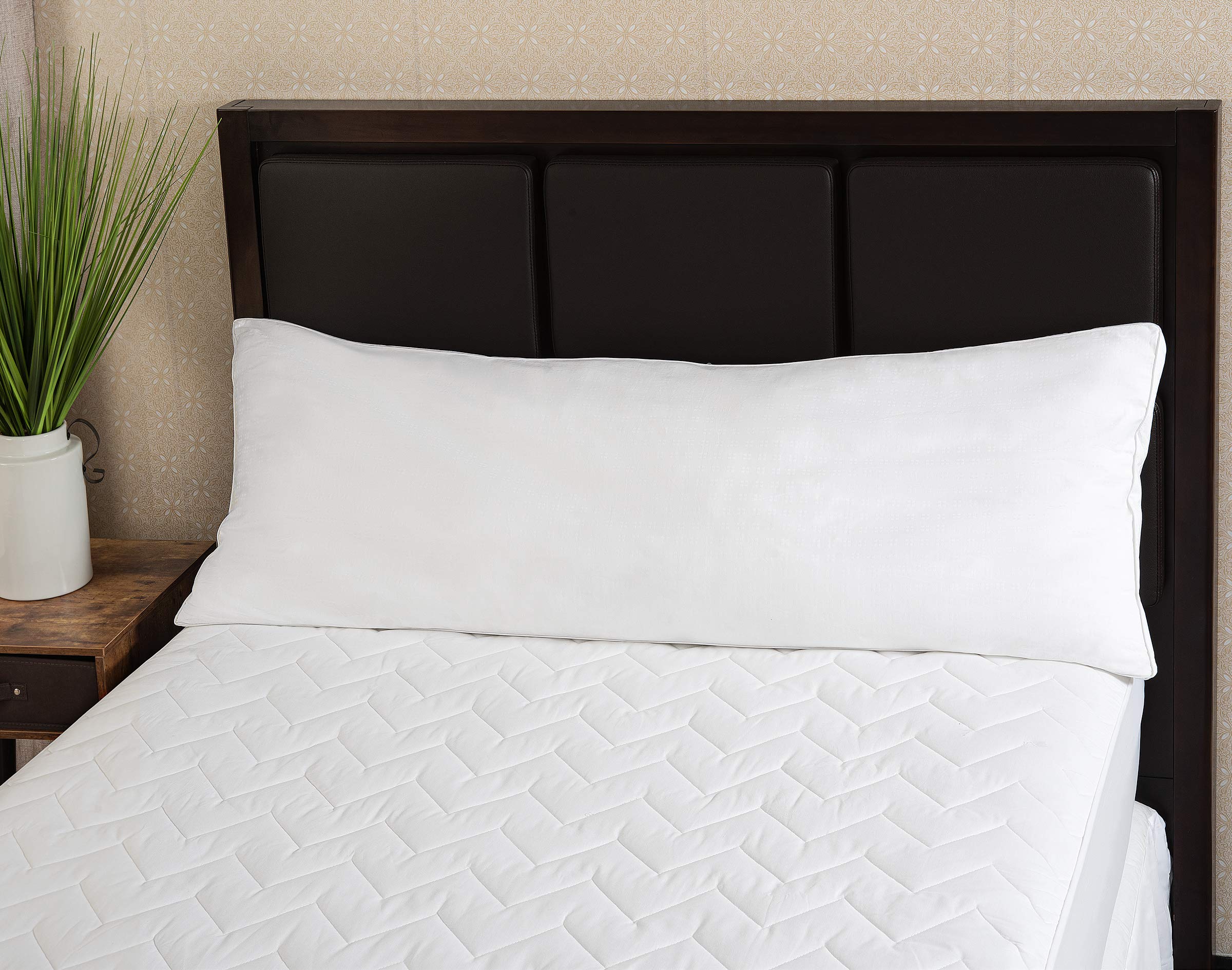 Maxi Body Pillows for Sleeping 100% Cotton Shell, Down Alternative Fiber Fill, Only Quality Fabrics Used and Breathable Cooling Body Pillow 20x55