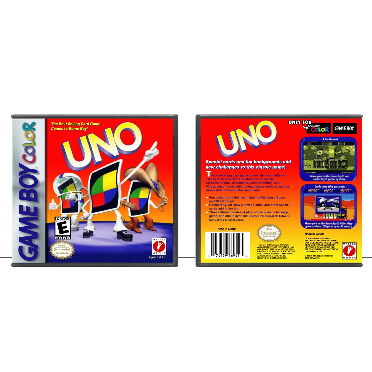 UNO | (GBC) Game Boy Color - Game Case Only - No Game