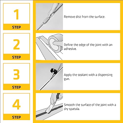 Sika - Sikaflex - Limestone - Construction sealant - All-purpose polyurethane sealant - For all types of joints 1/2" or smaller - 10.1 fl oz