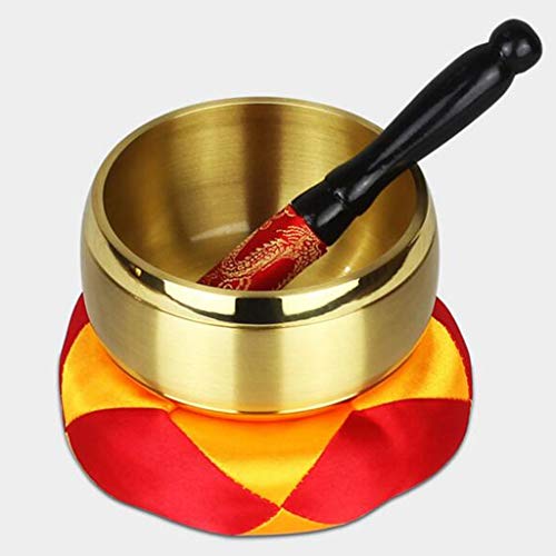 TJLSS Tibetan Bowl Singing Bowl Decoration Wall Plate Home Decoration Decoration Wall Bowl Tibetan Singing Bowl (Size : 9.5cm)