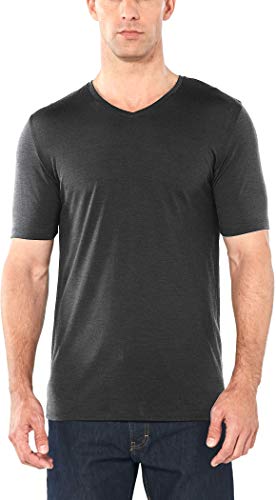 Mens Solace SS V / Black HTHR L